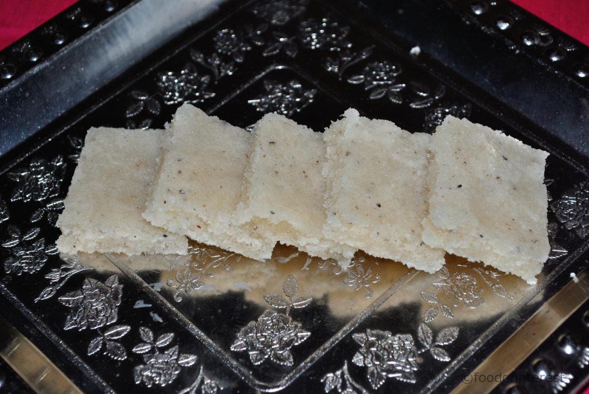 Kobbri Mithai | Coconut Barfi | Sweet Recipes – Food Of Interest