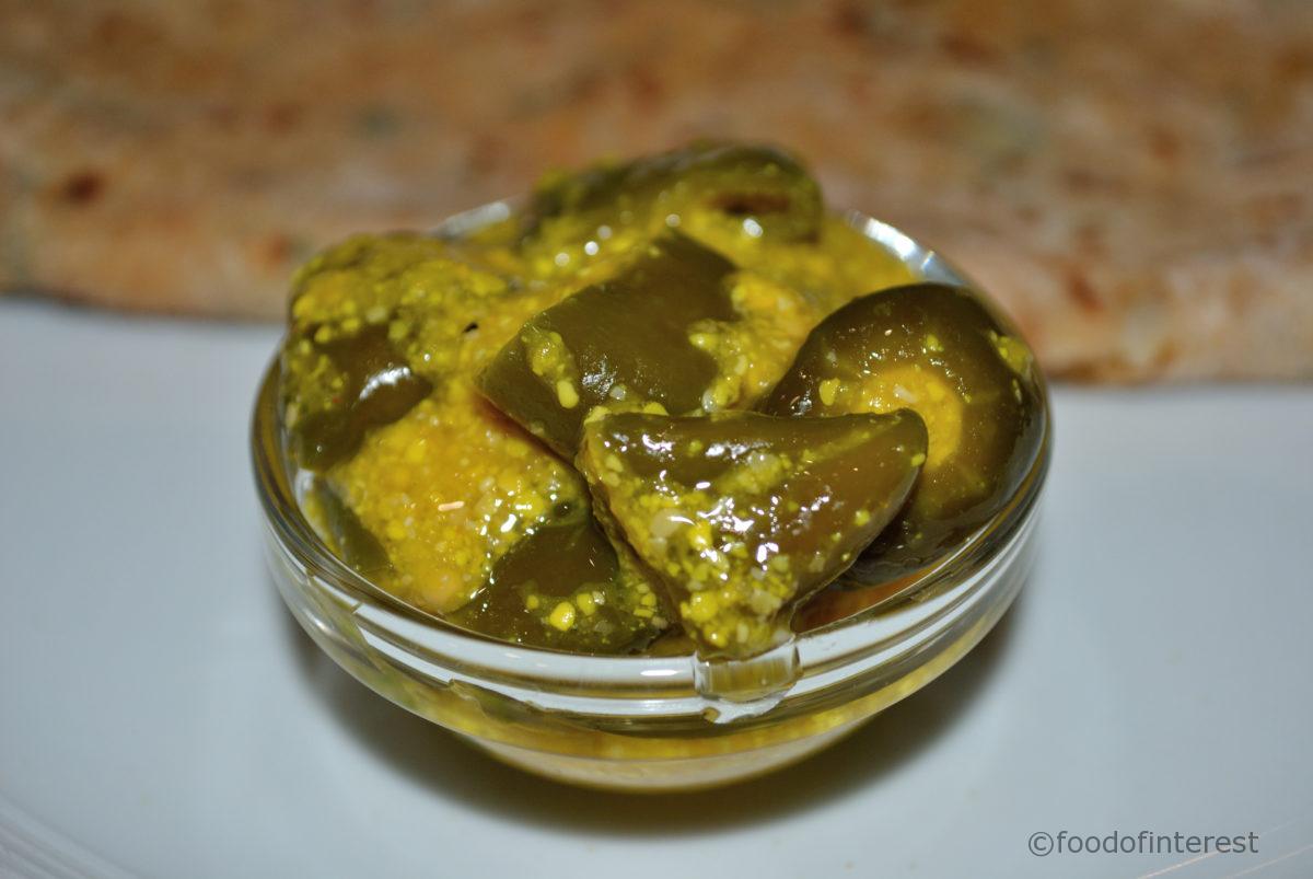 Green Chilli Pickle | Hasimenasinakayi Uppinakayi | Pickle Recipes ...