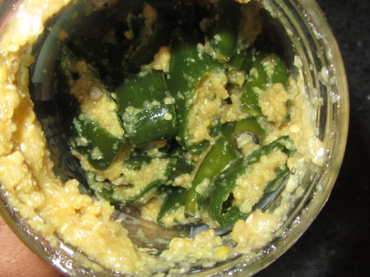 Green Chilli Pickle | Hasimenasinakayi Uppinakayi | Pickle Recipes ...