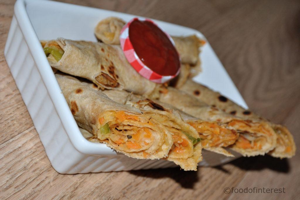 Veg Chapathi Rolls | Chapathi Rolls | Kids Recipes – Food Of Interest