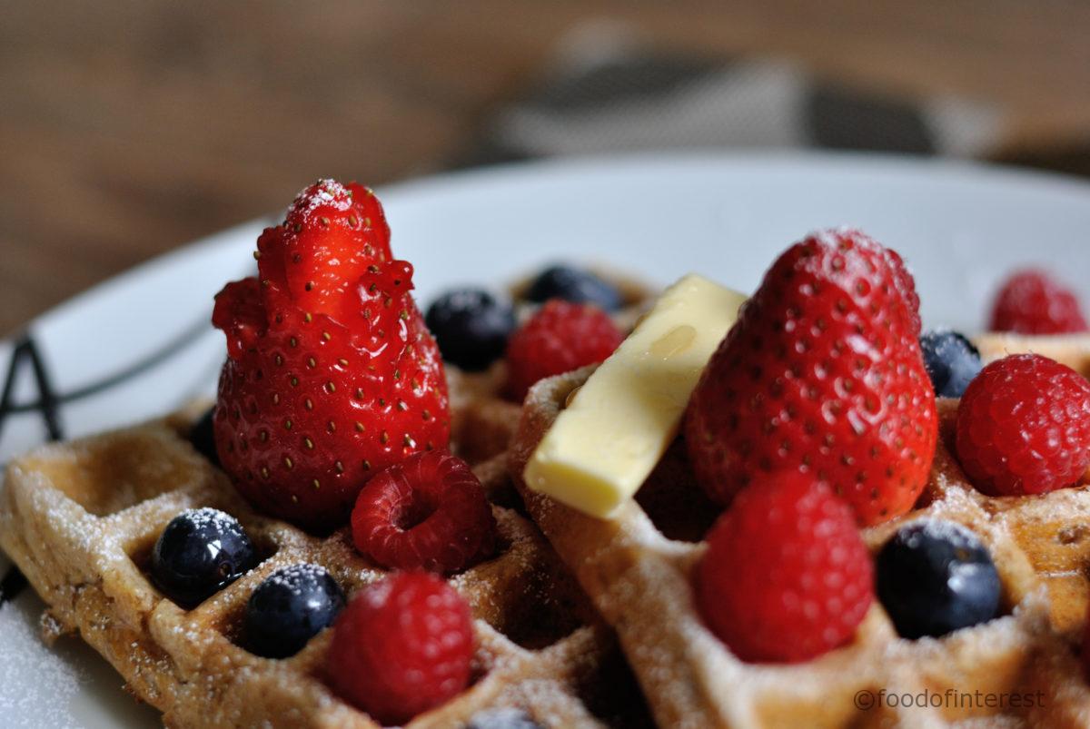Eggless Whole Wheat Waffles | Waffles Recipe – Food Of Interest